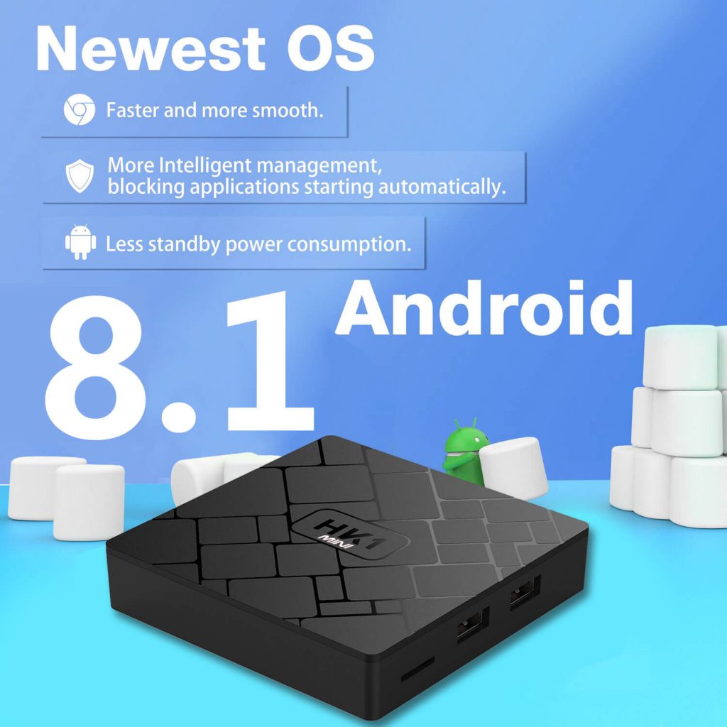 HK1 MINI TV Box Android 8.1 RK3229 Quad Core 2GB+16GB