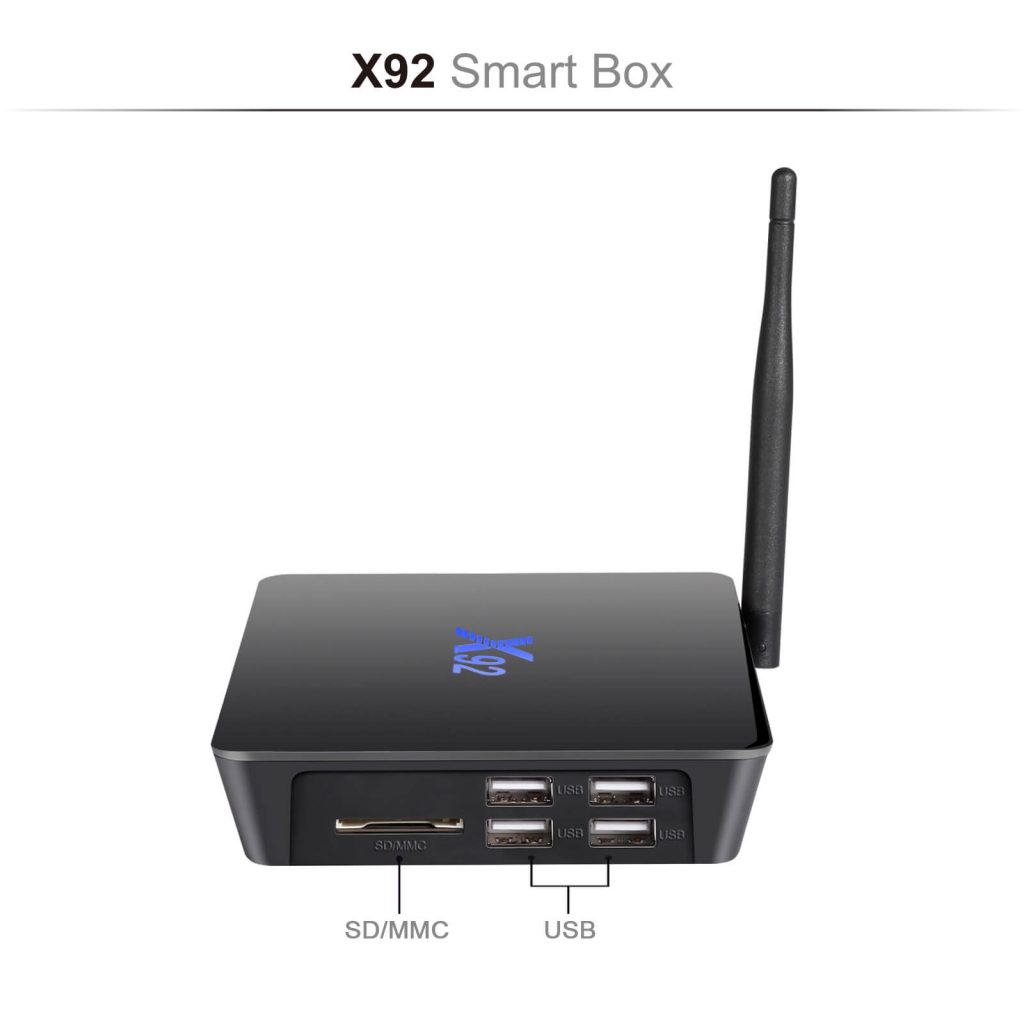 X92 TV Box Android 7.1 2.4GHz / 5.8GHz WiFi Kodi Player Chinese Factory