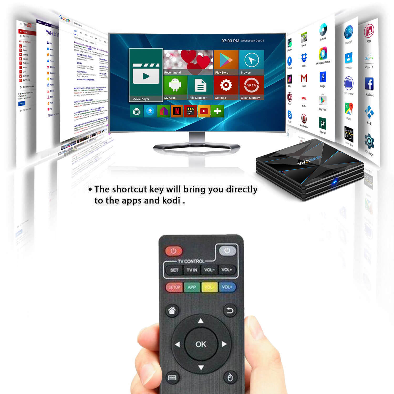 HK1 Super TV Box Android 9.0 - VissonTech